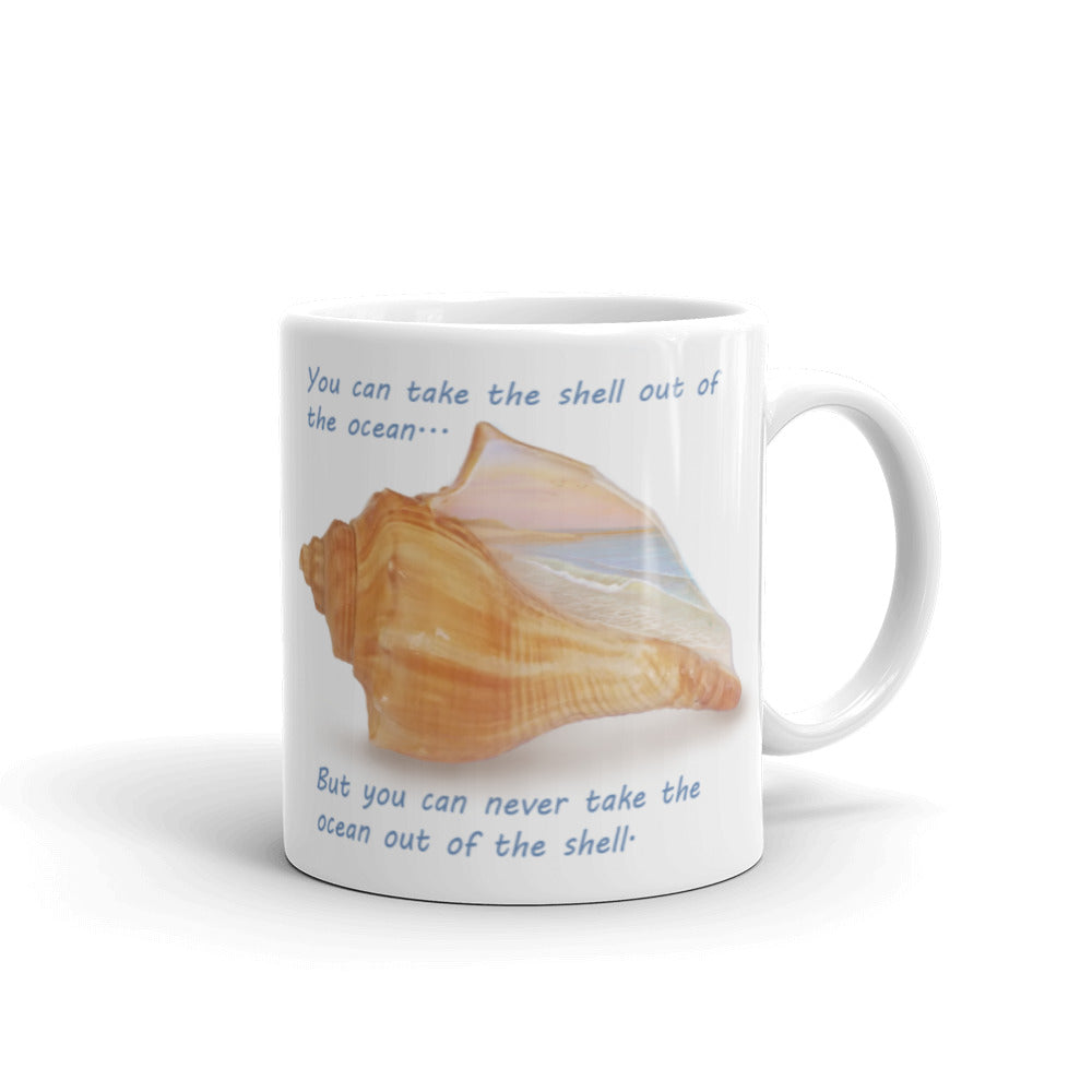 "Ocean in the Shell" Coffee Mug – Kim Hight - Art that Inspires